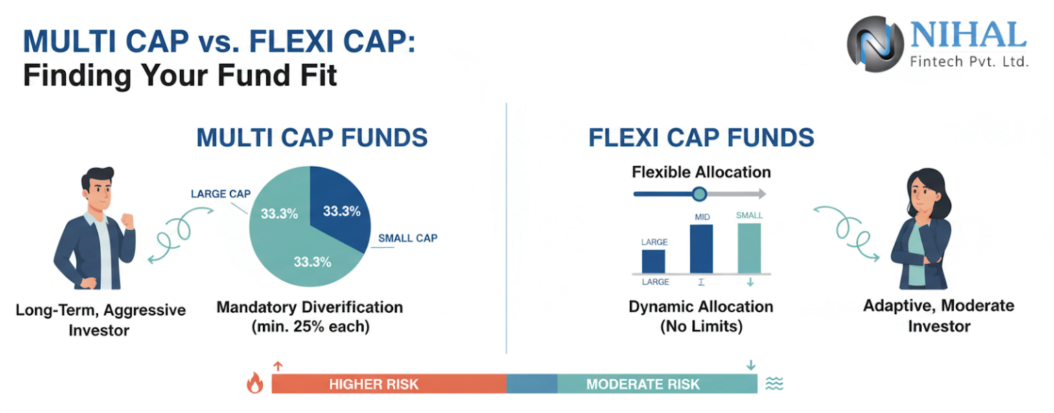 Multi Cap vs Flexi Cap Funds: Key Differences for Investors
